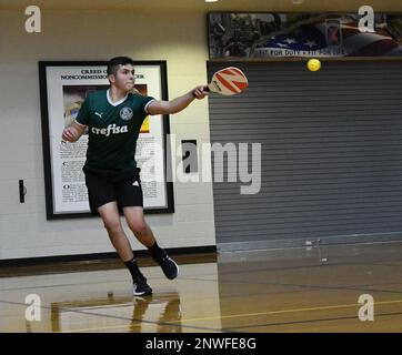 Pickleball made its first appearance inside Magrath Sports Complex on ...