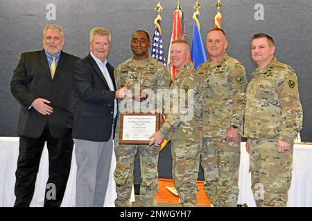 Retired Maj. Gen. William T. Crosby accepts the 2021 Army Aviation ...