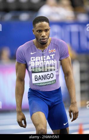 Reynold Banigo in the Men's Long Jump during day one of the Muller ...