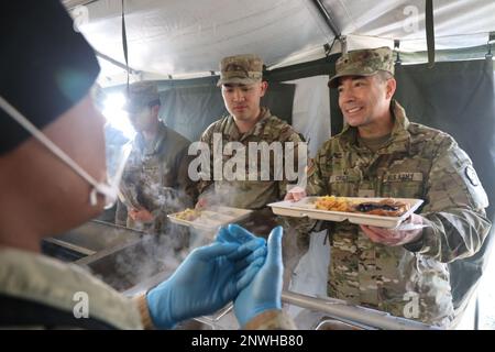 Soldiers assigned to 541st Field Feeding Company, 498th Combat ...