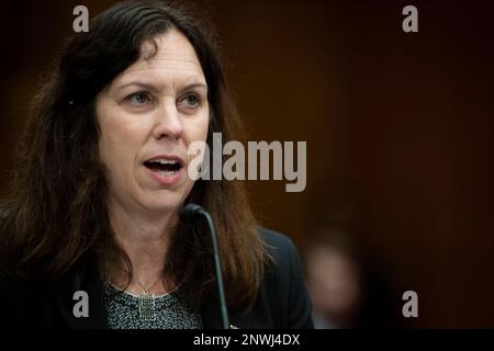 Archivist of the United States Colleen Shogan speaks after first lady ...