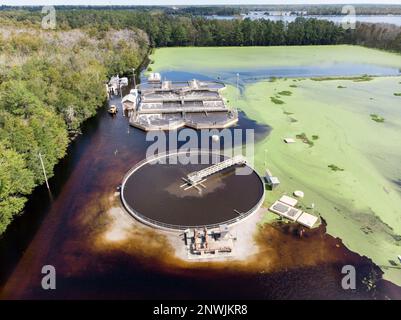 Sewage dumping in the ocean. Sewage pollution causes environmental ...