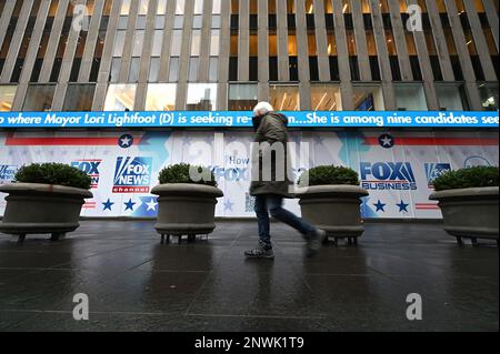An exterior view of the Fox News Headquarters at the News Corporation ...