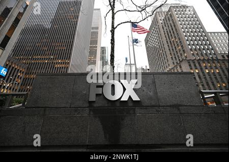 An exterior view of the Fox News Headquarters at the News Corporation ...