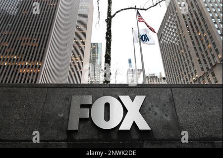 An exterior view of the Fox News Headquarters at the News Corporation ...