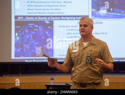 Rear Adm. Christopher Alexander, commander of Naval Surface and Mine ...