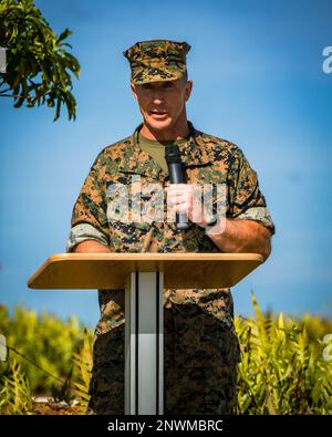 The Honorable Gov. Lou Leon Guerrero, the governor of Guam, gives her ...