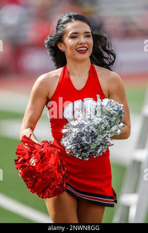 MADISON, WI - SEPTEMBER 08: Wisconsin fullback AlecIngold (45) leaps ...