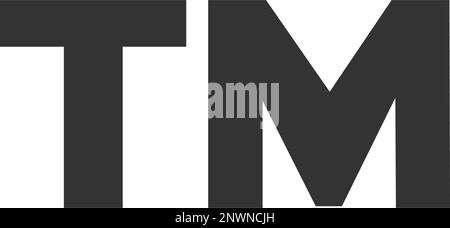 Trade mark icon symbol. TM sign trademark vector black law Stock Vector ...