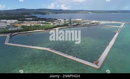 A place surrounded by a revetment that is scheduled to be filled is ...