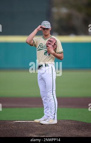 USF Bulls pitcher Tyler Dietz (21) during an NCAA baseball game against ...