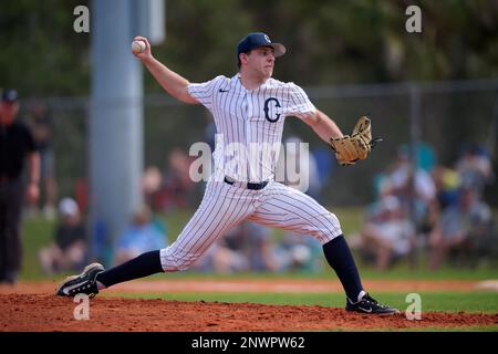 UConn Huskies pitcher Stephen Quigley (42) during an NCAA baseball game ...