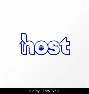 Unique and simple letter or writing HOST handwritten sans serif font ...