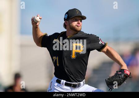 Pittsburgh Pirates pitcher Carmen Mlodzinski (71) during a spring ...