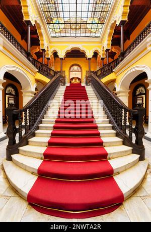 Archbishops Palace, Sumptuous stairway and main entrance hall, Lima ...