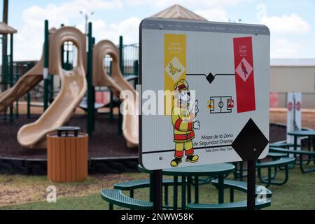 South Texas Family Residential Center Tour Stock Photo - Alamy