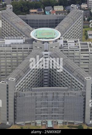 An aerial photo shows Tokyo Detention House in Katsushika Ward, Tokyo ...