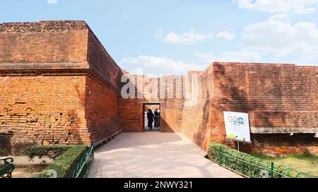INDIA, BIHAR, NALANDA, February 2023, Tourist at India's First Glass ...