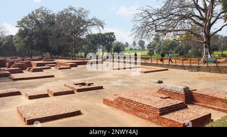 INDIA, BIHAR, NALANDA, February 2023, Tourist at India's First Glass ...