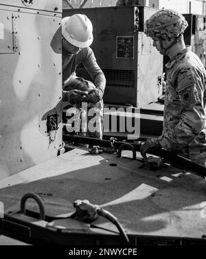 Sgt. Christian Bennett, a wheeled vehicle mechanic with Headquarters ...
