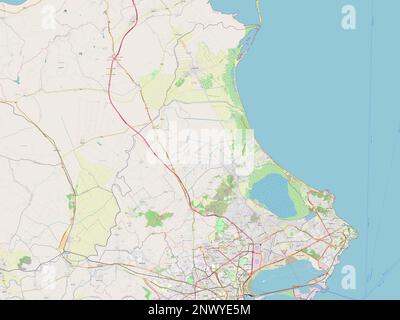 Ariana, governorate of Tunisia. Open Street Map. Locations and names of ...