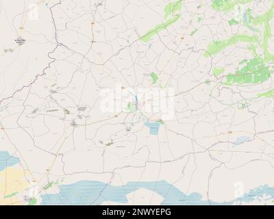 Gafsa, governorate of Tunisia. Open Street Map. Locations and names of ...