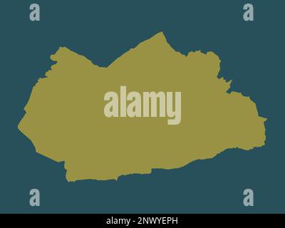 Gafsa, governorate of Tunisia. Solid color shape. Locations and names ...