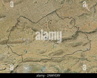 Gafsa, governorate of Tunisia. High resolution satellite map. Locations ...