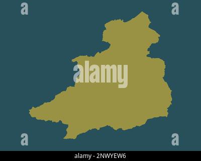 Jendouba, governorate of Tunisia. Solid color shape. Locations and ...