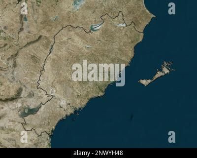 Sfax, governorate of Tunisia. High resolution satellite map. Locations ...