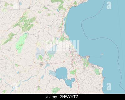 Sousse, governorate of Tunisia. Open Street Map. Corner auxiliary ...