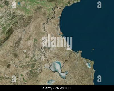 Sousse, governorate of Tunisia. High resolution satellite map ...