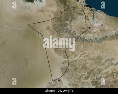 Tataouine, governorate of Tunisia. High resolution satellite map ...