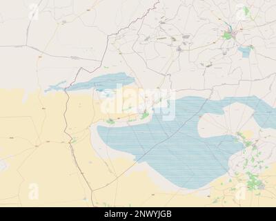 Tozeur, governorate of Tunisia. Open Street Map. Locations of major ...