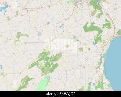 Zaghouan, governorate of Tunisia. Open Street Map. Locations and names ...