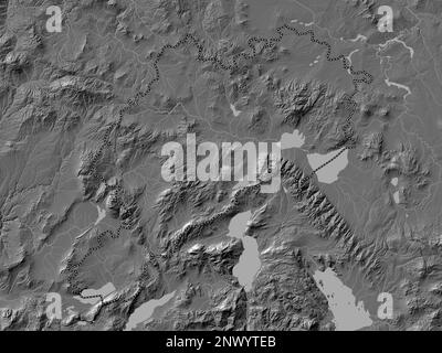 Afyon, province of Turkiye. Elevation map colored in wiki style with ...