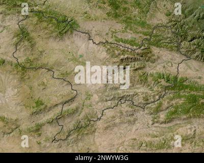 Amasya, province of Turkiye. Low resolution satellite map. Locations ...