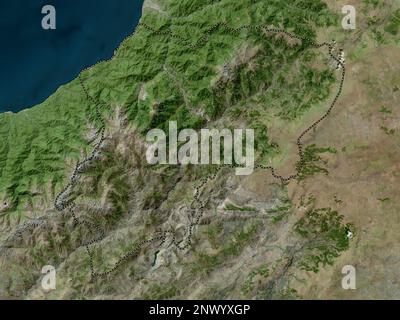 Artvin, province of Turkiye. High resolution satellite map. Locations ...