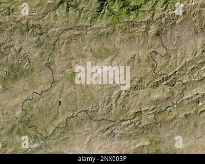 Bayburt, province of Turkiye. Low resolution satellite map. Locations ...
