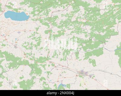 Bilecik, province of Turkiye. Open Street Map. Locations and names of ...