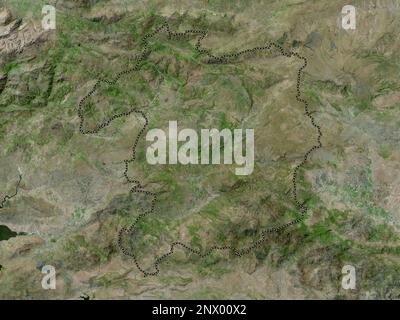 Bingol, province of Turkiye. High resolution satellite map. Locations ...