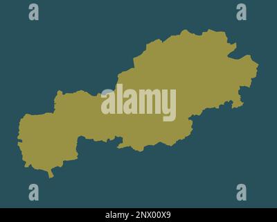 Bolu, province of Turkiye. Solid color shape. Locations and names of ...