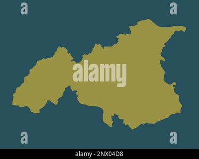 Gaziantep, province of Turkiye. Solid color shape. Locations of major ...