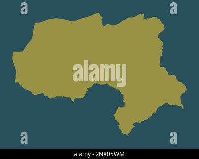 Hakkari, province of Turkiye. Solid color shape. Locations and names of ...