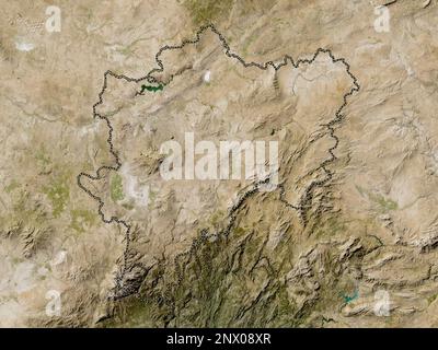 Kayseri, province of Turkiye. Low resolution satellite map. Locations ...