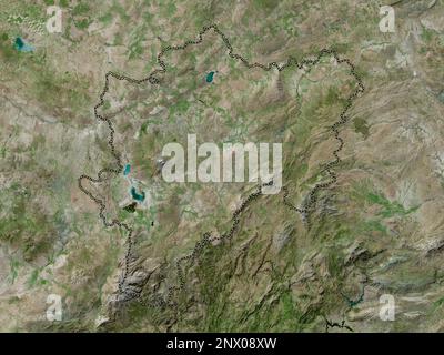 Kayseri, province of Turkiye. High resolution satellite map. Corner ...