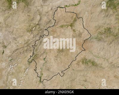 Krkkale, province of Turkiye. Low resolution satellite map. Corner ...