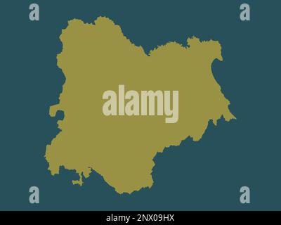Kirklareli, province of Turkiye. Solid color shape. Locations and names ...