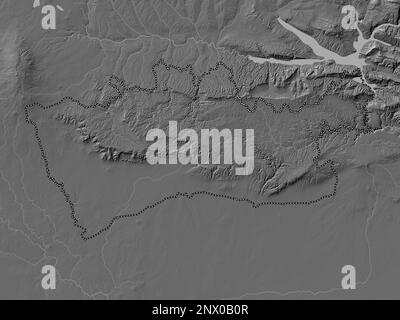 Mardin, province of Turkiye. Elevation map colored in wiki style with ...