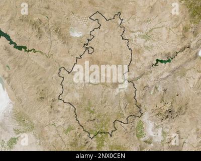 Nevsehir, province of Turkiye. Low resolution satellite map. Locations ...